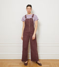 Madelyn Zip Front Overalls - Mauve | LOUP