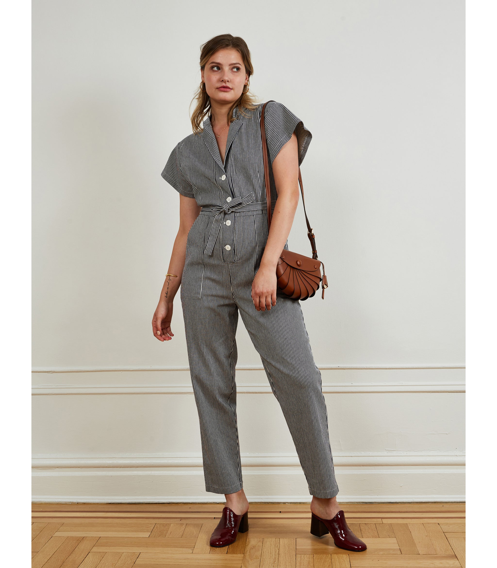 Sally Worksuit in Stripe | LOUP